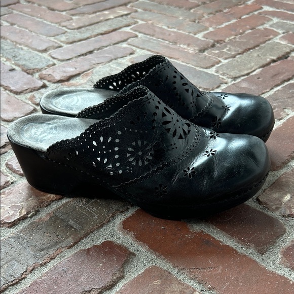 Dankso | Shoes | Dansko Skylar Floral Laser Cutout Clog Mules | Poshmark